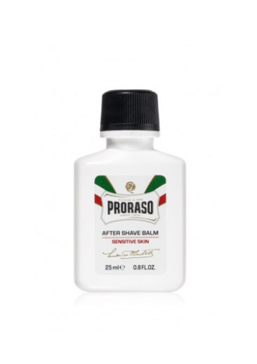 Proraso White, TRAVEL AFTER SHAVE BALM with Green Tea and Oatmeal 25ml ...